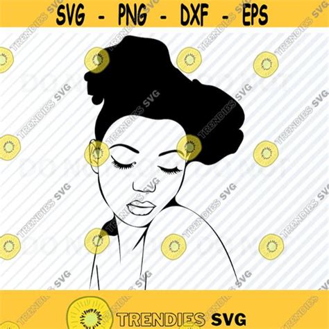 African American Diva Woman 2 Svg Image For Cricut Afro Black Woman Svg