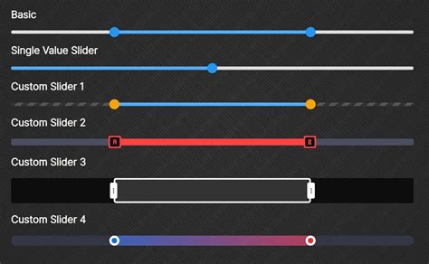 lightweight fast custom range slider input with javascript css script
