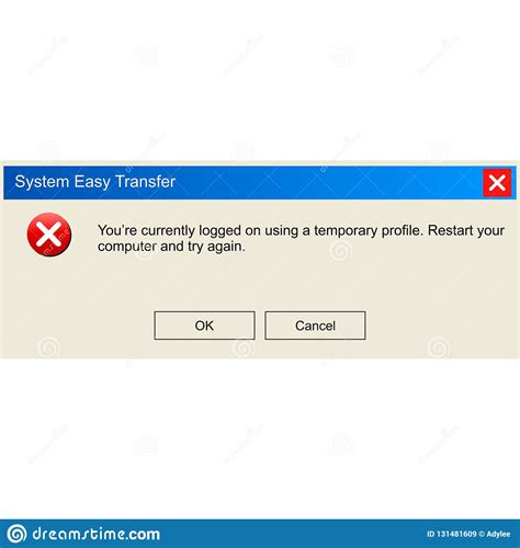 vector error message computer system 3 stock image illustration of