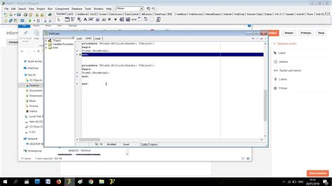 [software] cara mengatasi debugger exception notification di borland delphi
