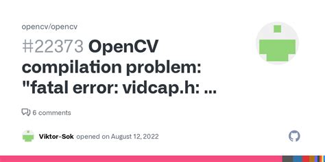 opencv compilation problem fatal error vidcap h no such file or