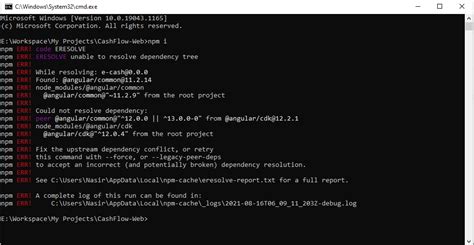 node js npm command is not working after clear the cash in windows 10