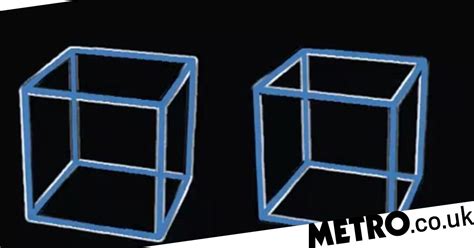 mind bending optical illusion makes stationary cubes appear to move