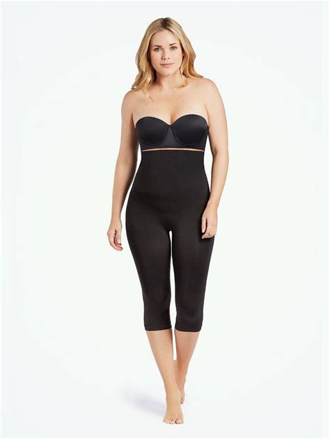 Curveez® High Waist Shaping Capri In 2020 Tummy Control Leggings