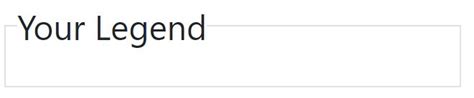 html use fieldset legend with bootstrap stack overflow