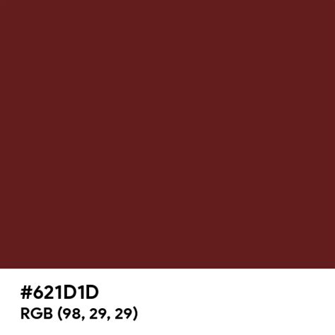 vintage maroon color hex code is 621d1d