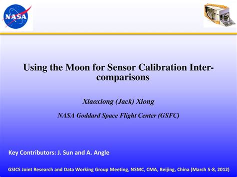 Using The Moon For Sensor Calibration Inter Comparisons Ppt Download