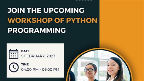 join the upcoming workshop of python programming tickets by roland mack