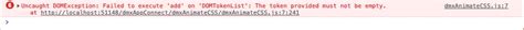 5 4 2 domexception failed to execute add on domtokenlist bugs
