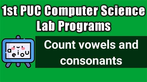program to count the total number of vowels and consonants in a string