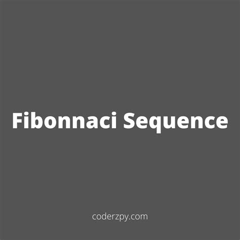 fibonnaci sequence in python coderz py