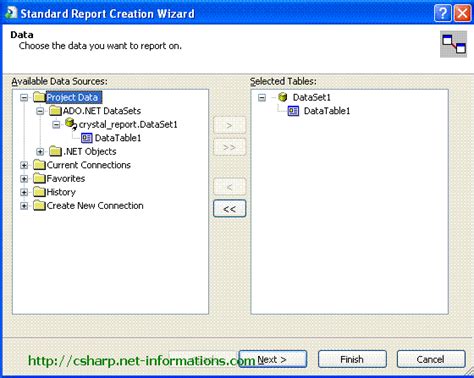 c crystal reports without database