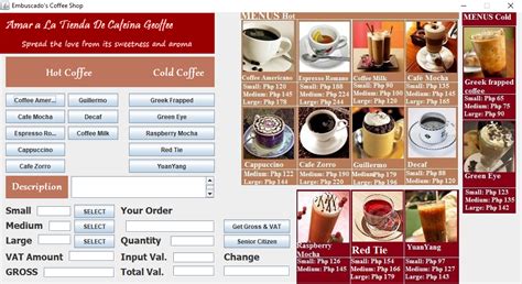 coffee shop system in java with source code source code