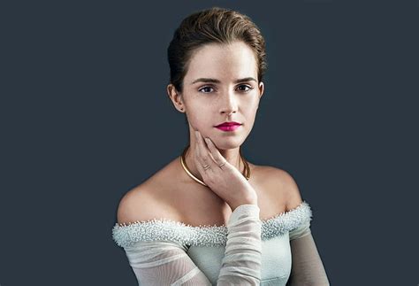 Hd Wallpaper Brunette Emma Watson Gray Background Women Actress