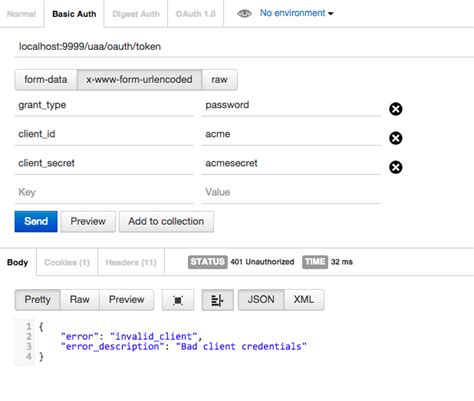 curl how to pass client credentials in postman stack overflow