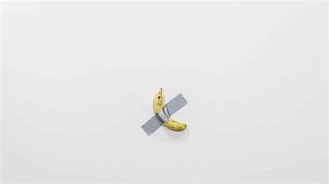 Performance Artist Eats Banana Duct Taped To Wall That Sold For 120 000