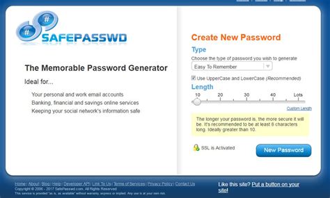 50 online tools to generate pronounceable random passwords web