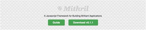 mithril js a new javascript mvc framework