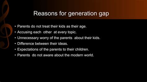 Generation Gap