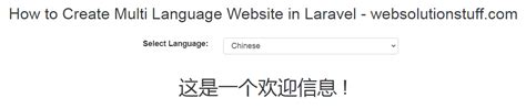 how to create multi language website in laravel
