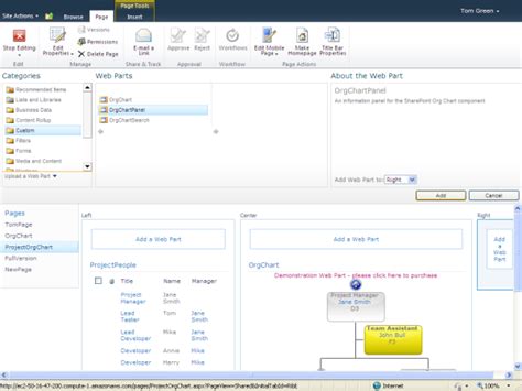 displaying more information using the information panel web part