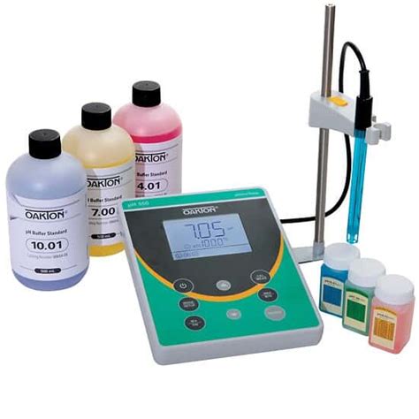Oakton Ph 550 Benchtop Ph Meter Kit With Probe Stand And Ph Buffers