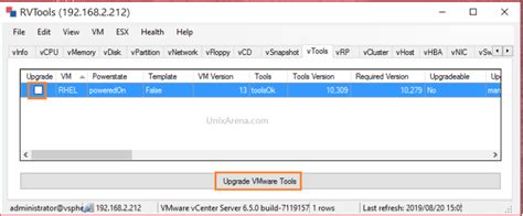 rvtools 3 11 9 simple vmware vsphere reporting tool unixarena