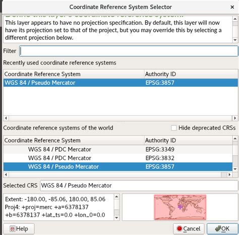 coordinate system in qgis all my points end up at 0 0