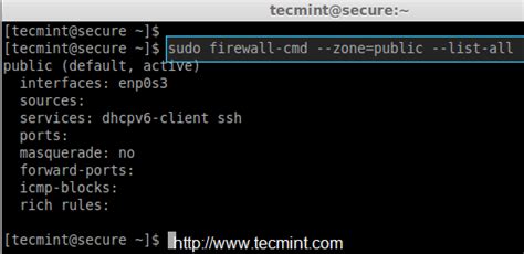 useful firewalld rules to configure and manage firewall in linux