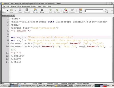 how to use the javascript indexof method bright hub