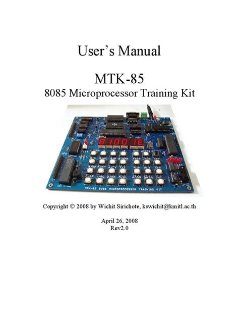 8085 microprocessor kit description computer terminal computer program