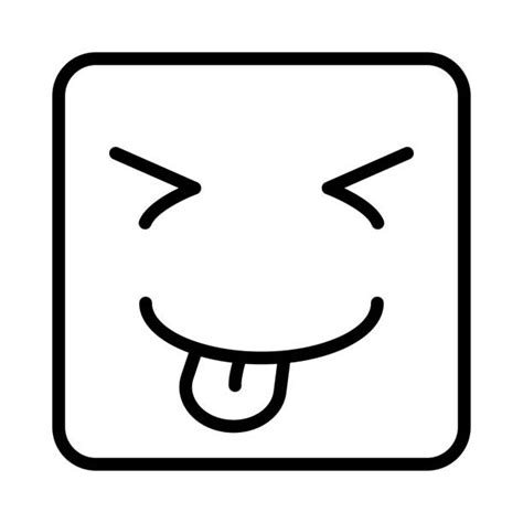Sticking Out Tongue Emoticon Illustrations Royalty Free Vector
