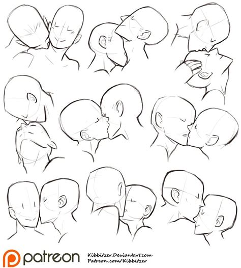 Kissing Reference Drawing Free Download Drawings Art Reference Poses
