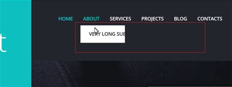 how to manage submenu css styles for specific menu item