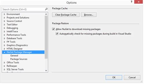 enable nuget package restore c