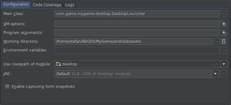 using libgdx with intellij idea desktop module not