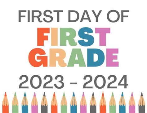 Free Printable First Day Of School Signs [ 2023 2024 ] Hey Donna