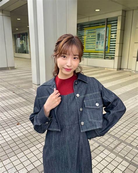 林佑香さんのインスタグラム写真 林佑香instagram 「今日の衣装のデニムのセットアップ、とても可愛かったです 久しぶりに晴れました