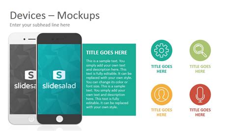 devices mockups layouts powerpoint presentation template slidesalad