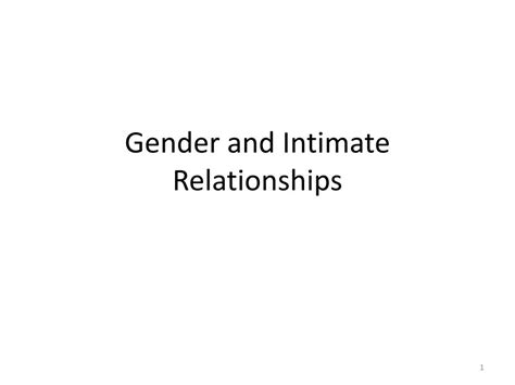 Ppt Gender And Intimate Relationships Powerpoint Presentation Free