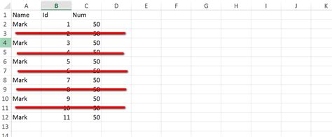 vba excel delete entire row where is first cell empty