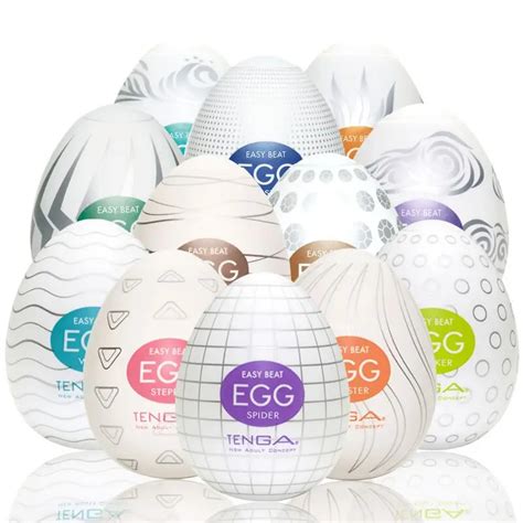 6pcs Set Wavy Eggs Male Masturbator Realistic Vagina Real Pussy Vaginal