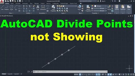 autocad divide points not showing youtube