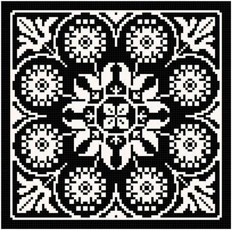 lace design 1 pattern chart graph