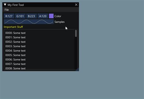 imgui old1 imgui 是用 c c 语言实现的即时渲染 ui，实现了按钮、文本、输入框、表格、radio check box