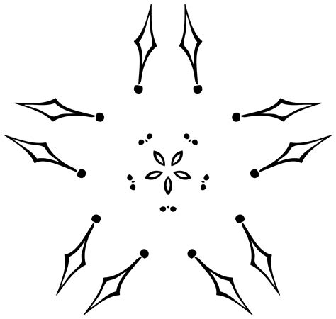 Ornamental Snowflake Public Domain Vectors