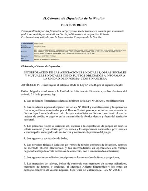 H Cámara De Diputados De La Nación