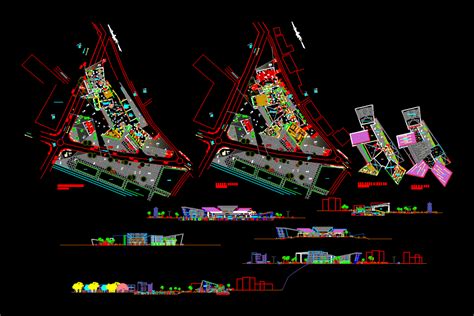 Cultural Center Dwg Plan For Autocad • Designs Cad