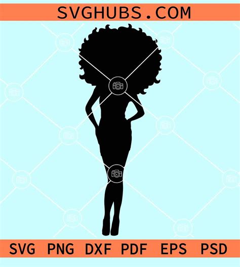 Sexy Afro Woman Silhouette Svg Sexual Silhouette Svg Black Woman Svg