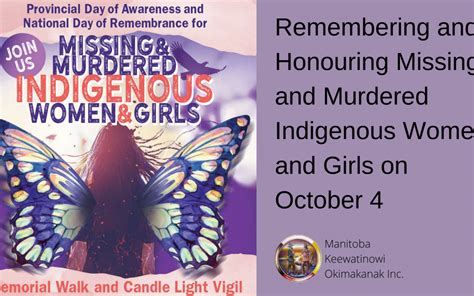 Remembering And Honouring Missing And Murdered Indigenous Women And